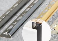China Stainless Steel Quarter Round Tile Edging Trim Mirror Black 9mm 10mm 12mm for sale