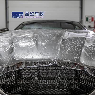 China TPH Car Paint Protection Film 180μm Self Healing Scratch Resistant Transparent PPF 1.52x15m for sale