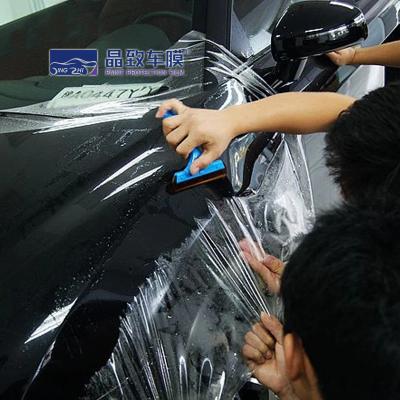 China Jingzhi 1.52x15m TPU Paint Protection Film Roll 180μm Self-Healing Scratch Resistant Car PPF for sale