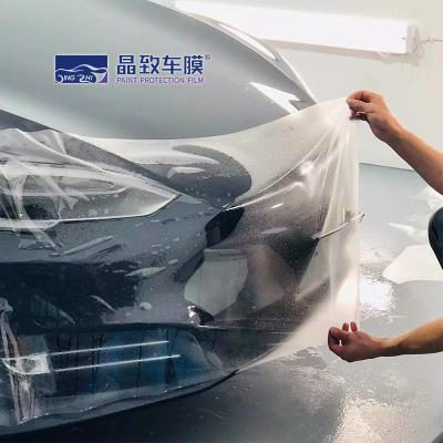 China Jingzhi TPU Paint Protection Film 180μm Self-Healing Clear PPF 1.52x15m Anti UV for sale