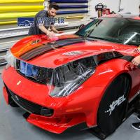 China 3 Layer TPU Paint Protection Film 180 Micron Glossy Clear Bra for Car Body for sale