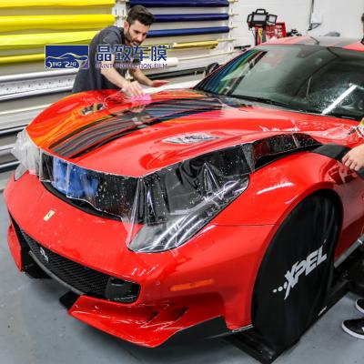 China 3 Layer TPU Paint Protection Film 180 Micron Glossy Clear Bra for Car Body for sale
