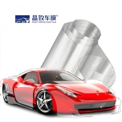 China Jingzhi TPU Car Paint Protection Film 1.52x15m 180μm Self-Healing Clear Bra Wrap for sale
