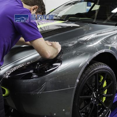 China TPH Car Paint Protection Film 180μm Self Adhesive Clear Removable Scratch Resistant 1.52x15m for sale
