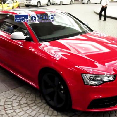 China Red TPU Paint Protection Film 1.52m x 18m Scratch Resistant 8mil for sale