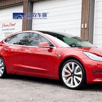 China Red TPU Paint Protection Film 1.52m x 18m Scratch Resistant 8mil for sale