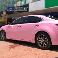 China Jingzhi 1.52x18M Gloss Metallic Car Wrap Vinyl Film Stretchable Protective Vehicle Wrap 160micron for sale