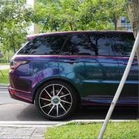 China Self Adhesive Chameleon Purple Wrap 1.52x18M Anti Scratch TPH PET Vinyl Film for sale