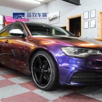 China Self Adhesive Chameleon Purple Wrap 1.52x18M Anti Scratch TPH PET Vinyl Film for sale
