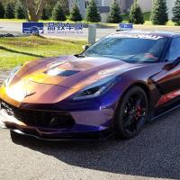 China Stretchable PVC Gloss Chameleon Vinyl Wrap 1.52x18m Wear Resistant Car Decoration Film for sale
