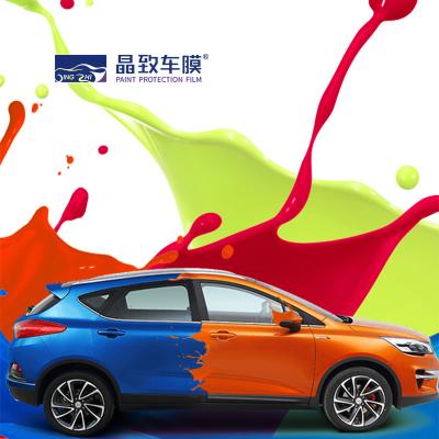 China Stretchable PVC Gloss Chameleon Vinyl Wrap 1.52x18m Wear Resistant Car Decoration Film for sale