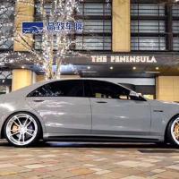 China Practical Waterproof metallic matte grey wrap , Anti Scratch Adhesive Wrap For Cars for sale