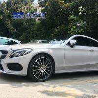 China Jingzhi Premium Glossy Grey Car Wrap Vinyl Film 1.52x18m Self Adhesive Waterproof Protection for sale