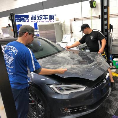 China Jingfilm TPU Paint Protection Film 7.5 Mil 150μm UV Resistant Self-Healing Clear Bra for sale