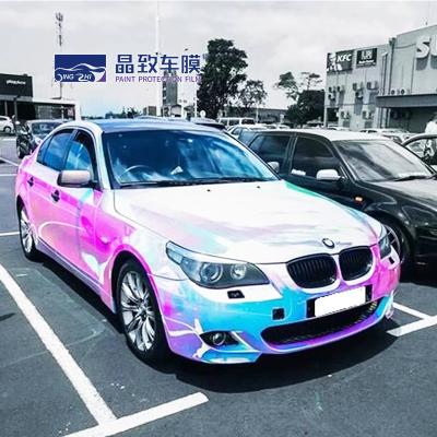 China Chrome Vinyl Colored Paint Protection Film Wrap 1.35x18M Rainbow Anti Scratch for sale