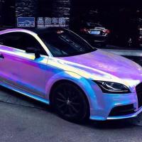 China Chrome Vinyl Colored Paint Protection Film Wrap 1.35x18M Rainbow Anti Scratch for sale