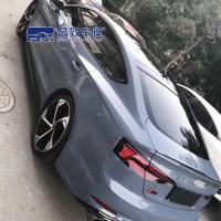 China Jingzhi 1.52x18M Glossy Stone Grey Paint Protection Film 160micron Self Adhesive Car Wrap for sale