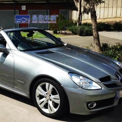 China Matte Metallic Grey Paint Protection Film 1.52x18m UV Proof Durable Car Wrap for sale