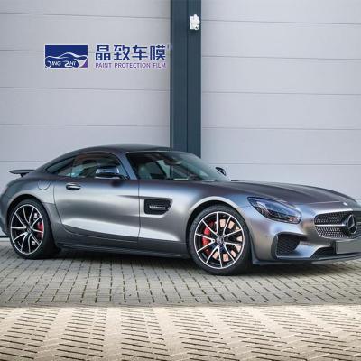 China Jingzhi Ash Grey Car Paint Protection Film Wrapping 1.52x18M Removable PPF for sale
