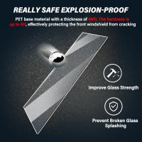 China 4Mil PET Car Windshield Protection Film 1.22x30M Transparent Explosionproof Heatproof for sale
