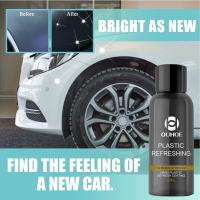 China Nontoxic Car Plastic Restorer 30ml 50ml Refurbish Agent Cleaner Kit with Sponge Towel for sale