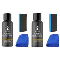China Nontoxic Car Plastic Restorer 30ml 50ml Refurbish Agent Cleaner Kit with Sponge Towel for sale
