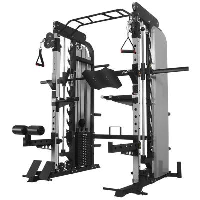 China Gym Fitness Equipment Heavy Duty Workout Weightlifting Free Weight Stack Pulley Cable Smith Machine for sale