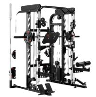 China Multi Function Gym Smith Machine Home Gym Commercial Smith Machine Squat Power Rack Fitness Equipment Power Cage for sale