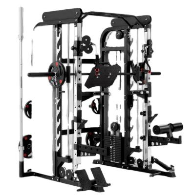 China Multi Function Gym Smith Machine Home Gym Commercial Smith Machine Squat Power Rack Fitness Equipment Power Cage for sale