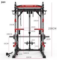 China Factory Body Building Cable Crossover Multifunctional Power Cage Smith Machine Exercise Training Squat Rack for sale