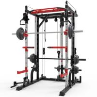China Dropshipping Gym Equipment Multifunzionale All in One Gym Equipment Pull- up Bar Smith Machine Squat Rack for sale