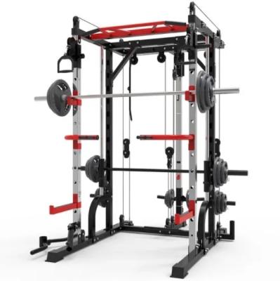 China Dropshipping Gym Equipment Multifunzionale All in One Gym Equipment Pull- up Bar Smith Machine Squat Rack for sale
