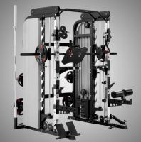 China Top Selling Smith Machine Home Gym Adjustable Squat Rack with Cables Power Rack  Power Steering Rack for sale