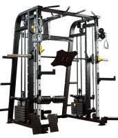 China Stock Sales Home Gym Fitness Equipment Multi Functional Smith Trainer Power Rack Adjustable Squat Rack Smith Machine for sale
