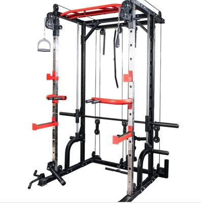 China US Warehouse Dropshipping Multi-function Cable Crossover Station Smith Machine Stock Power Cage Squat Rack for sale