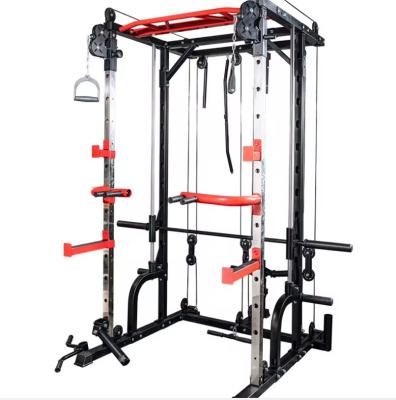 China Gym Equipment Home Fitness Accessories Multi-function Power Rack Smith Machine Squat Rack for sale