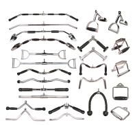 China Factory Price Home Gym Fitness Smith Machine Accessories Cable Handle Press Down Bar Fitness Cable Attachment/Gym Cable Handle for sale