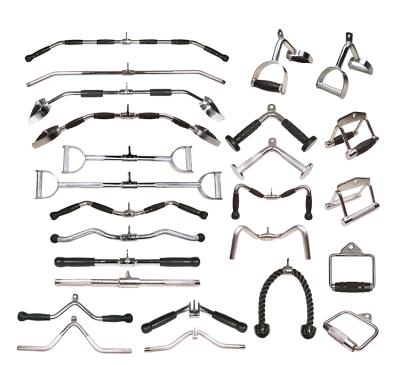 China Factory Price Home Gym Fitness Smith Machine Accessories Cable Handle Press Down Bar Fitness Cable Attachment/Gym Cable Handle for sale