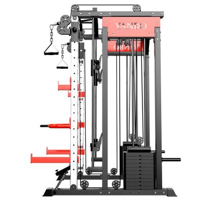 China Multifunctional Fitness Gym Equipment Comprehensive Strength Training Smith Machine Squat Rack for sale