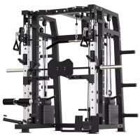China Fitness Equipment Multi Function Smith Machine Home Gym Squat Rack With Weight Stack for sale