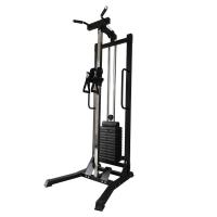 China Muti Functional Gym Station Lat Pulldown Lat Pull Down Low Row Machine Gym Fitness Equipment Single Cable Crossover for sale