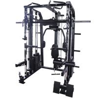 China Smith Machine Fitness Squat Rack Cable Crossover Gym Exercise Equipment Squat Rack for sale