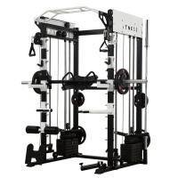 China Smith Machine Squat Rack Home High and Low Pull Commercial Gym Barbell Bench Press Gantry Rack Comprehensive Training Equipment for sale
