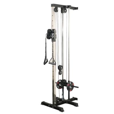 China Factory  Adjustable Double Pulley System Wall-mounted Pull-down Machine for Home Gym Fitness Training and Loading Cable Station for sale
