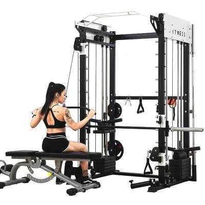 China Hot Selling High Quality Home Smith Squat Press Comprehensive Trainer Professional Multi-Functional Fitness Equipment for sale