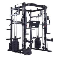 China Factory Price Hot Selling Smith Machine Multifunctional Power Cage Commercial Fitness Equipment Home Squat Rack Bench Press for sale
