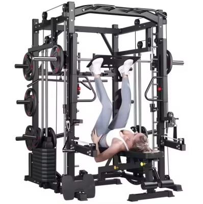 China Smith Equipment Commercial Fitness Equipment Squat Bench Press Multi-functional Gantry for Home Users Comprehensive for sale