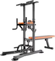 China OEM Factory Horizontal Bar Power Rack with Weight Bench Dip Station Tower Single Parallel Bar Fitness Equipment Pull up Bar for sale