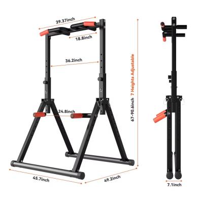 China New 2025 Multi-Function Home Gym Strength Training Equipment Power Tower Dip Station Pull-Up Bar Fitness Equipment for sale