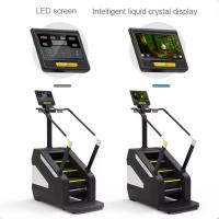 China Commercial Electric Stair Climber Gym Exercise Machine White Stair Master Climbing Equipment for sale